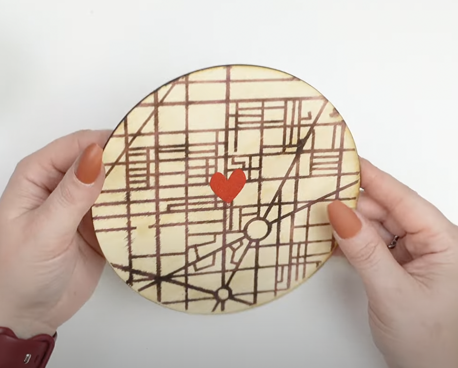 Where We Met Map: Cricut and Laser Craft Tutorial for a DIY Gift